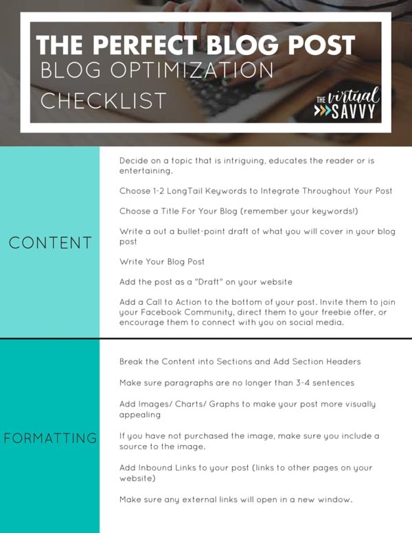 Creating the Perfect Blog Post | The Virtual Savvy