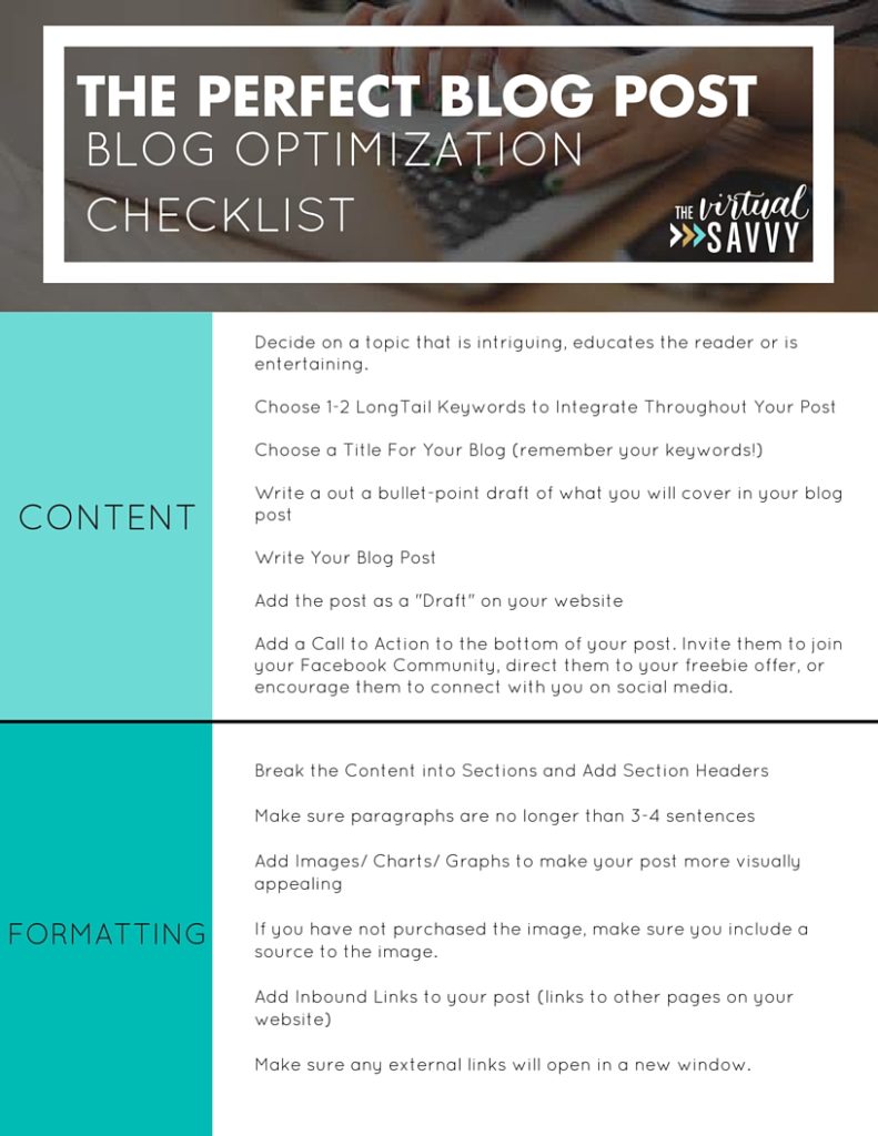 Creating the Perfect Blog Post | The Virtual Savvy