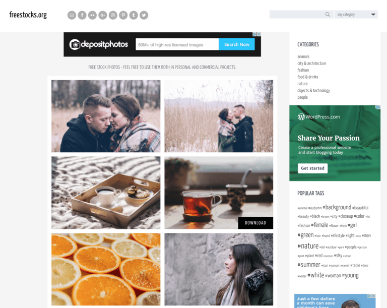 50+ FREE Stock Photography Sites