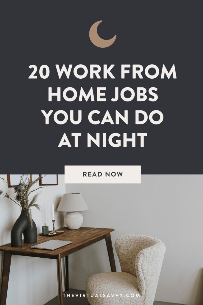 Work From Home Jobs to Do at Night | The Virtual Savvy