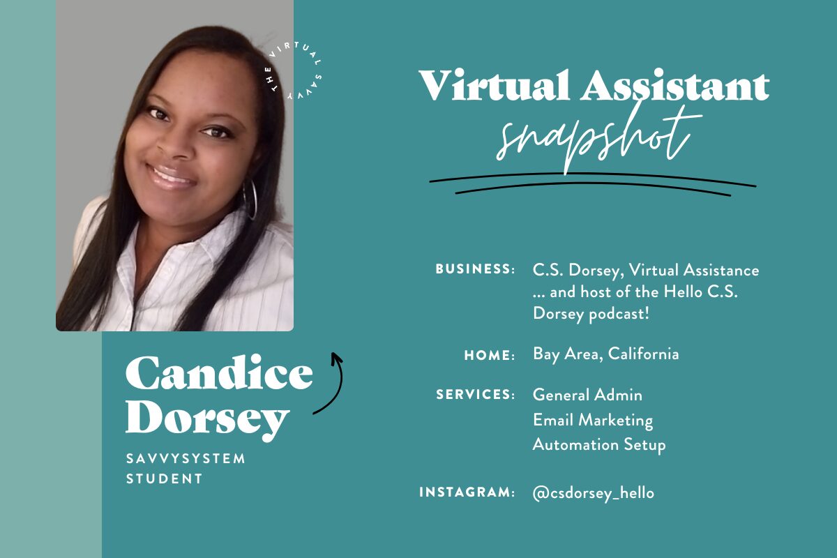 Day in the Life of a Virtual Assistant — Candice Dorsey | The Virtual Savvy